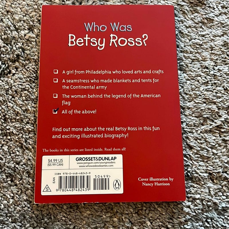 Who Was Betsy Ross? by James Buckley, Paperback | Pangobooks