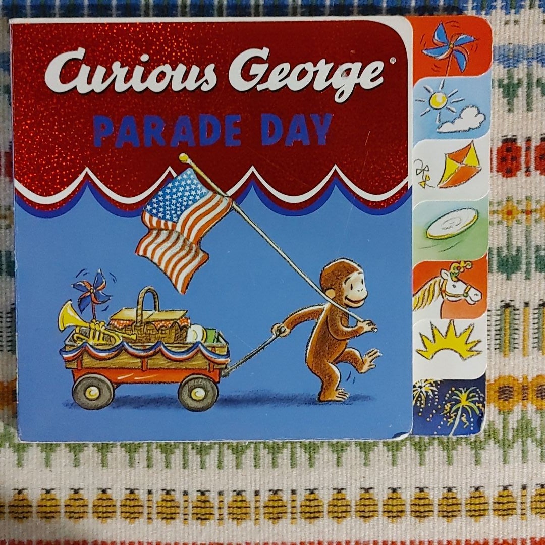 Curious George Parade Day Tabbed Board Book by H. A. Rey