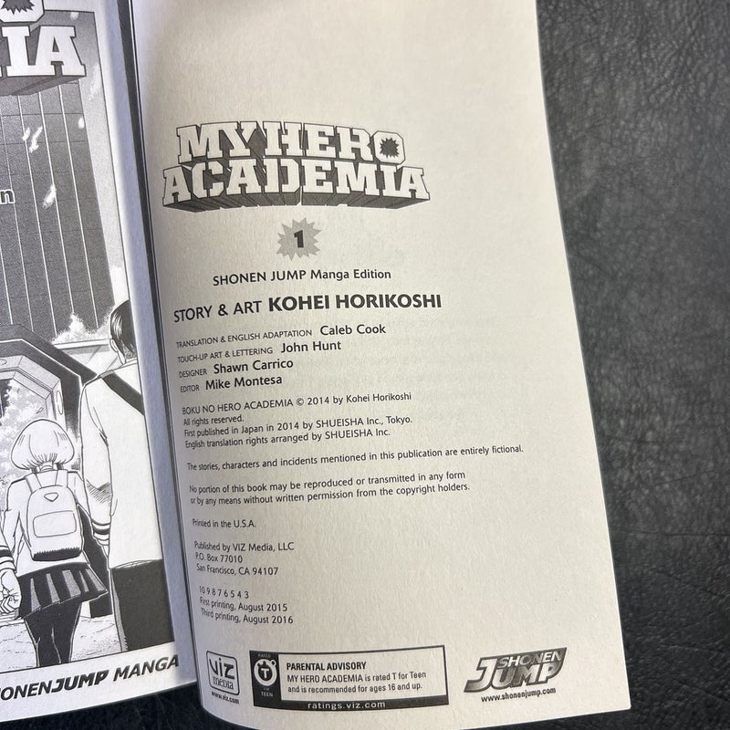 My Hero Academia, Vol. 1 by Kohei Horikoshi