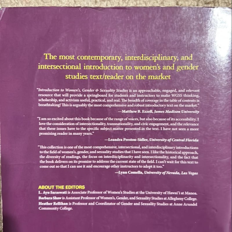 Introduction to Women's, Gender and Sexuality Studies by L. Ayu ...