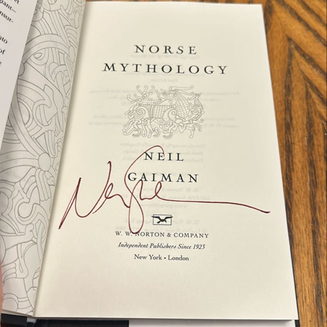 Norse Mythology - signed by Neil Gaiman, Hardcover | Pangobooks