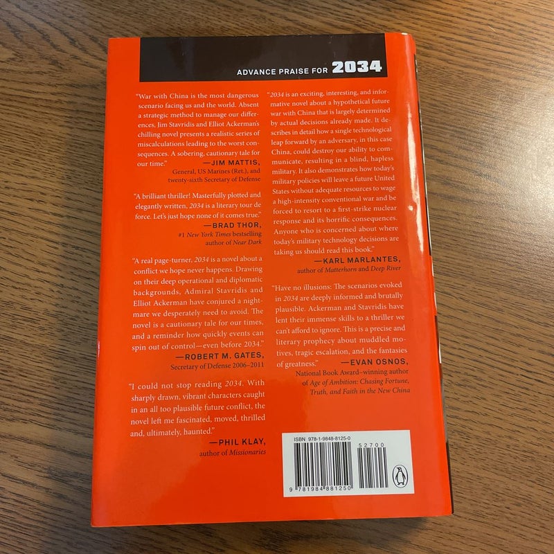 2034 by Elliot Ackerman; James Stavridis, Hardcover | Pangobooks