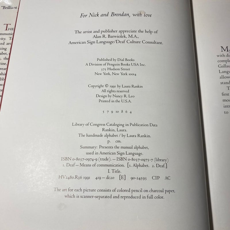 The Handmade Alphabet by Laura Rankin