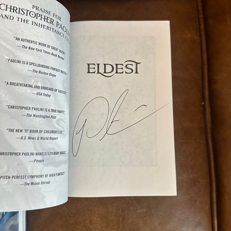 Eragon christopher paolini illustrated edition & eldest signed by ...