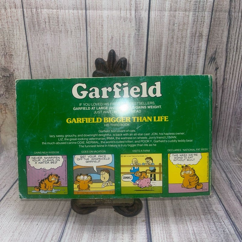 Garfield Bigger Than Life by Jim Davis
