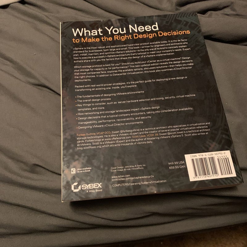 VMware VSphere Design by Forbes Guthrie, Scott Lowe, Kendrick Coleman