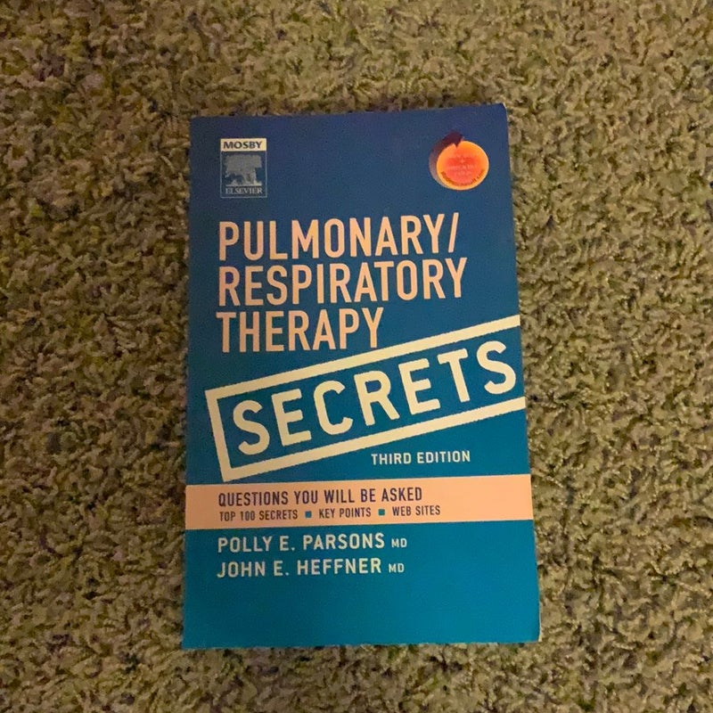 Pulmonary/Respiratory Therapy Secrets by Polly E. Parsons, Paperback ...