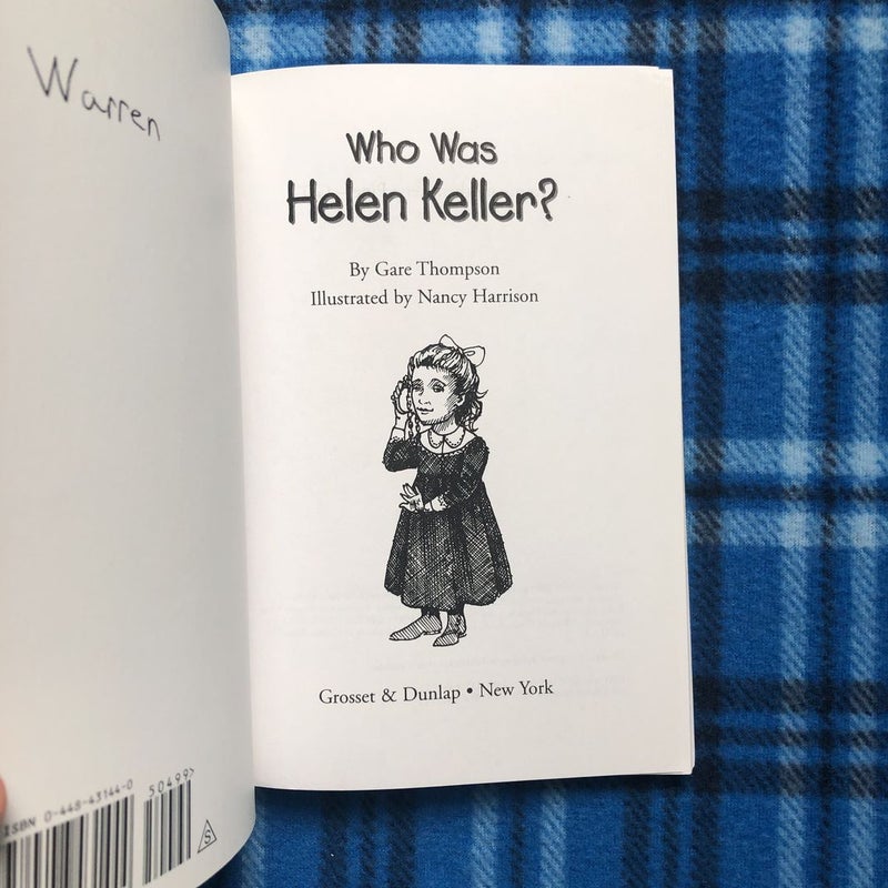 Who Was Helen Keller? by Gare Thompson, Who HQ