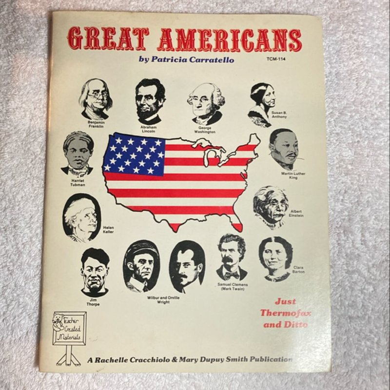 Great Americans 8C by Patricia Carratello, Paperback | Pangobooks