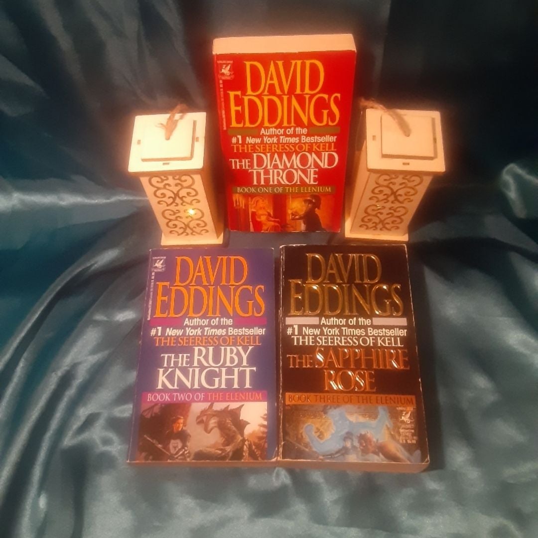 Elenium trilogy by David Eddings, The Ruby Knight, The Sapphire Rose ...