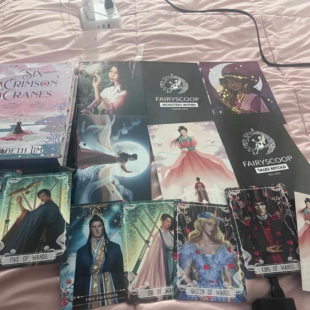 Fairyloot Six Crimson Cranes By Elizabeth Lim, Signed w/ Fairyscoop and ...