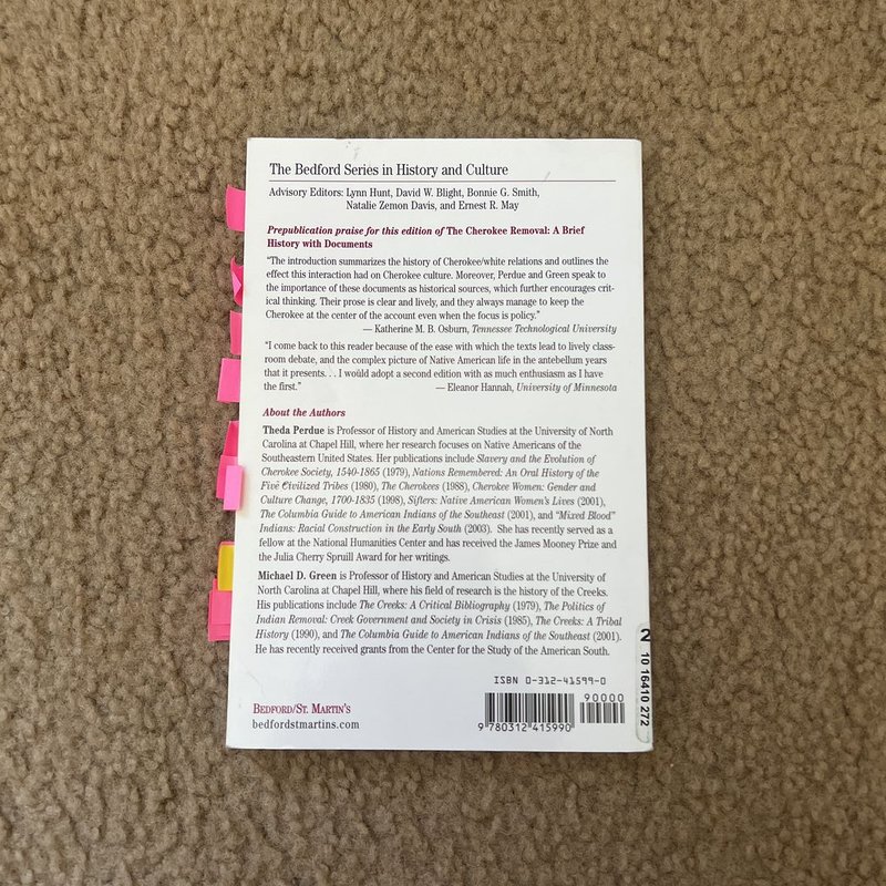 The Cherokee Removal by Theda Perdue