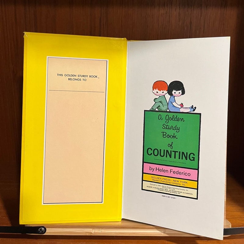 Vintage Children's Books -- A Golden Sturdy Book of Counting 1969