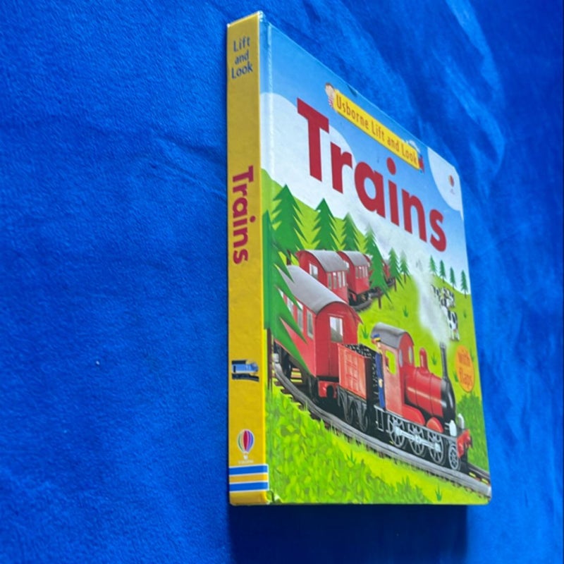 Trains lift and Look by Felicity Brooks, Hardcover | Pangobooks