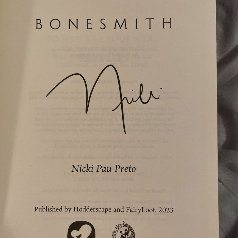 Bone Smith by Nicki Pau Preto, Hardcover | Pangobooks