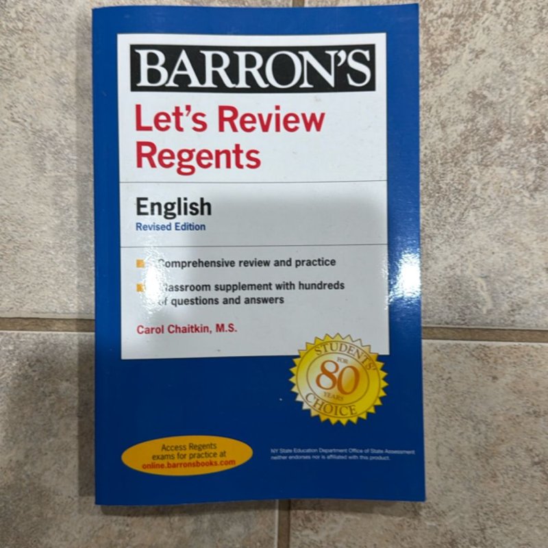 Let's Review Regents: English Revised Edition by Carol Chaitkin