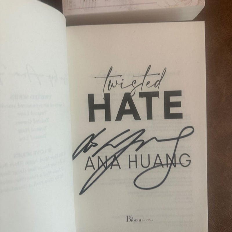 Ana Huang signed set twisted hate, twisted games, king of greed, king of pride by Ana Huang ...