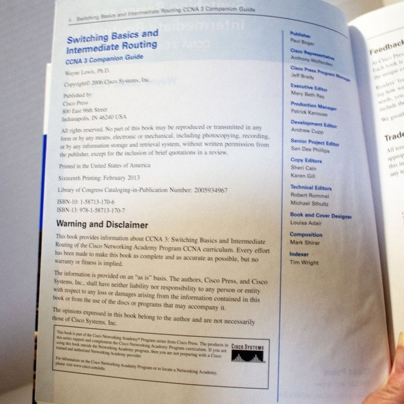 Switching Basics and Intermediate Routing by Wayne Lewis