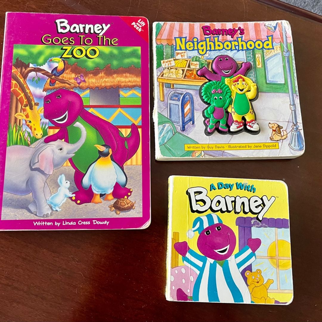 Bundle 1990s Barney the Dinosaur Board Books Educational Toddlers Book ...