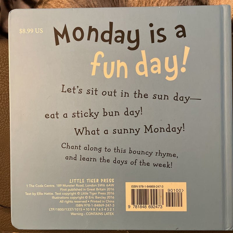 Monday is a fun day! by Ellie Hattie and Eric Barclay, Hardcover ...
