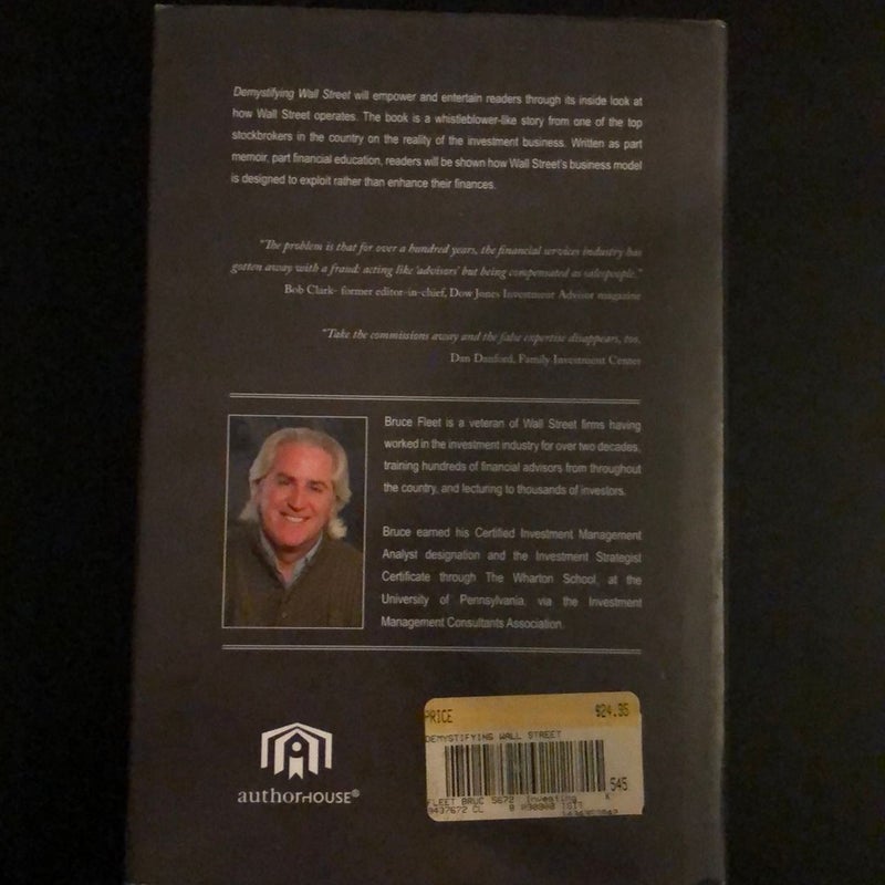 Demystifying Wall Street by Bruce Fleet, Hardcover | Pangobooks Demystifying Wall Street by Bruce Fleet, Hardcover | Pangobooks