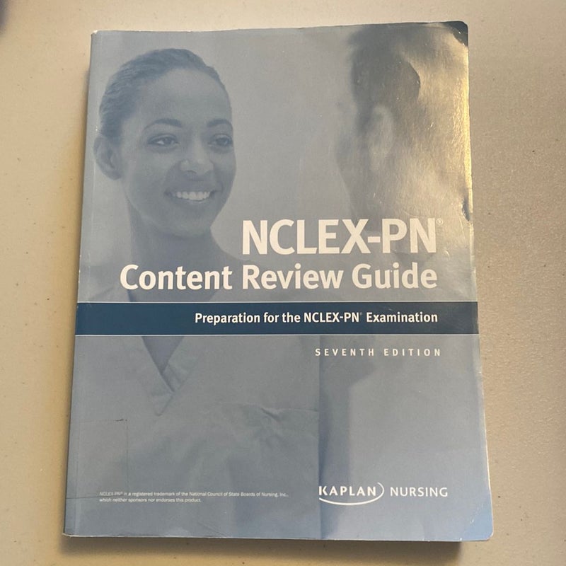NCLEX-PN Content Review Guide by Kaplan Nursing
