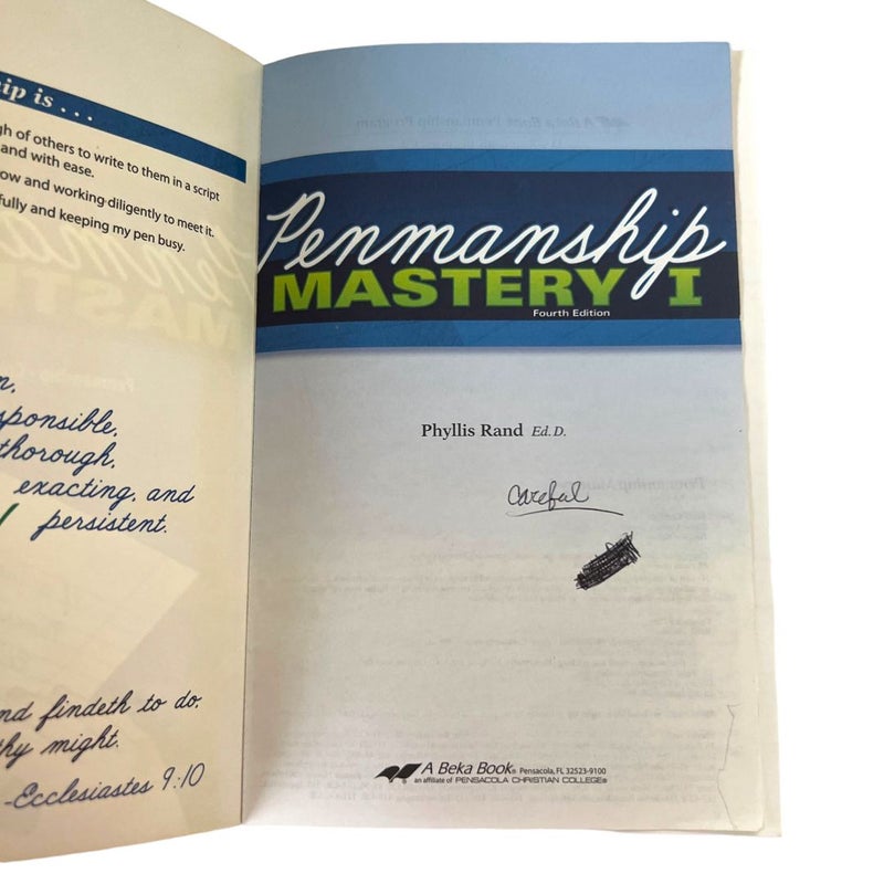 Abeka 4th Grade Penmanship Mastery 1 by A Beka Book , Paperback ...