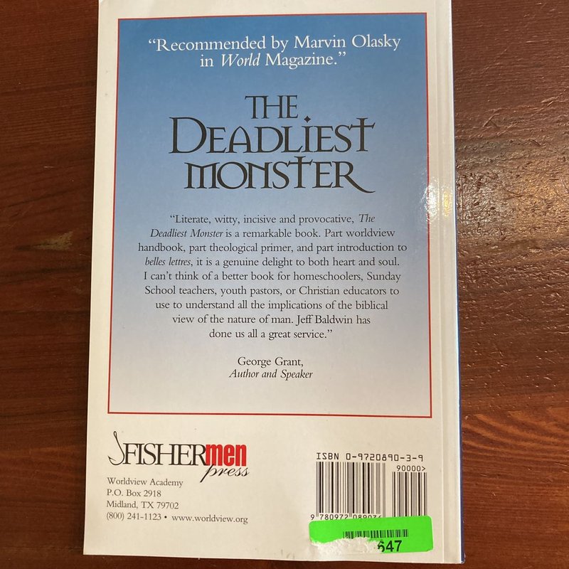 The Deadliest Monster by J. F. Baldwin