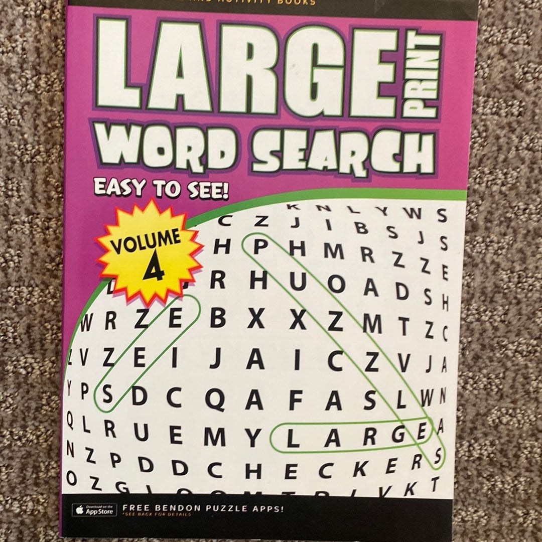 Large Print Word Search by Bendon Publishers , Paperback | Pangobooks