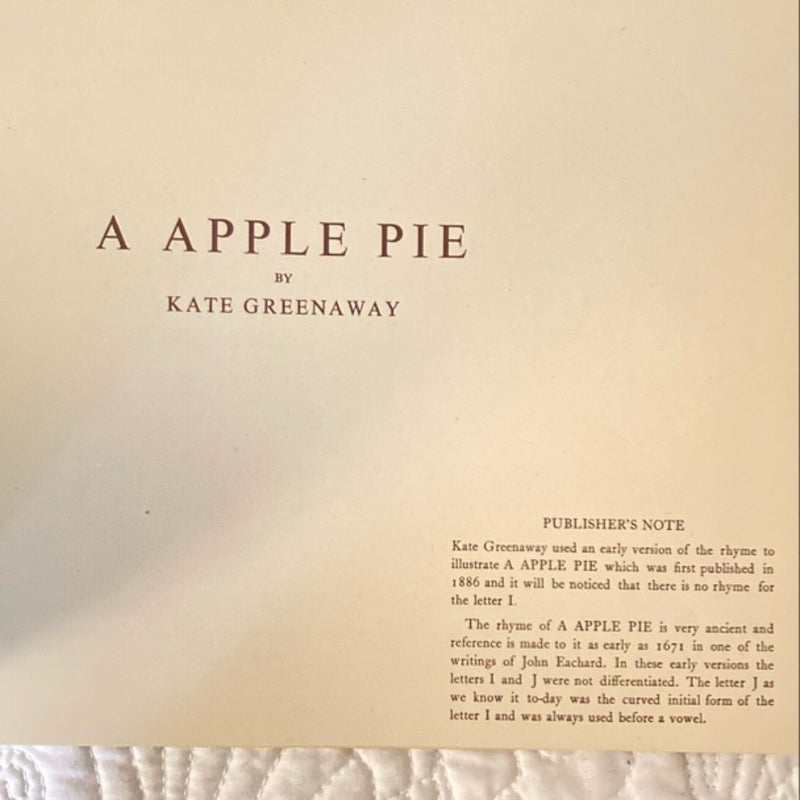 A Apple Pie by Kate Greenaway , Hardcover | Pangobooks