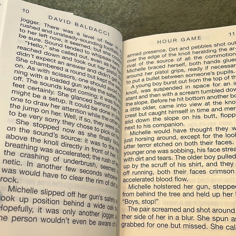 Hour Game *large print by David Baldacci, Hardcover | Pangobooks