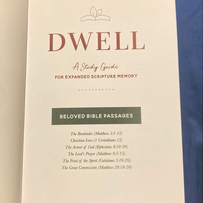 Dwell Scripture Memory Book - Beloved Bible Passages by The Daily Grace Co.