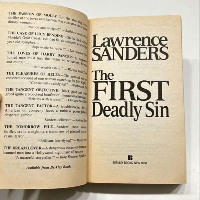 The First Deadly Sin by Lawrence Sanders