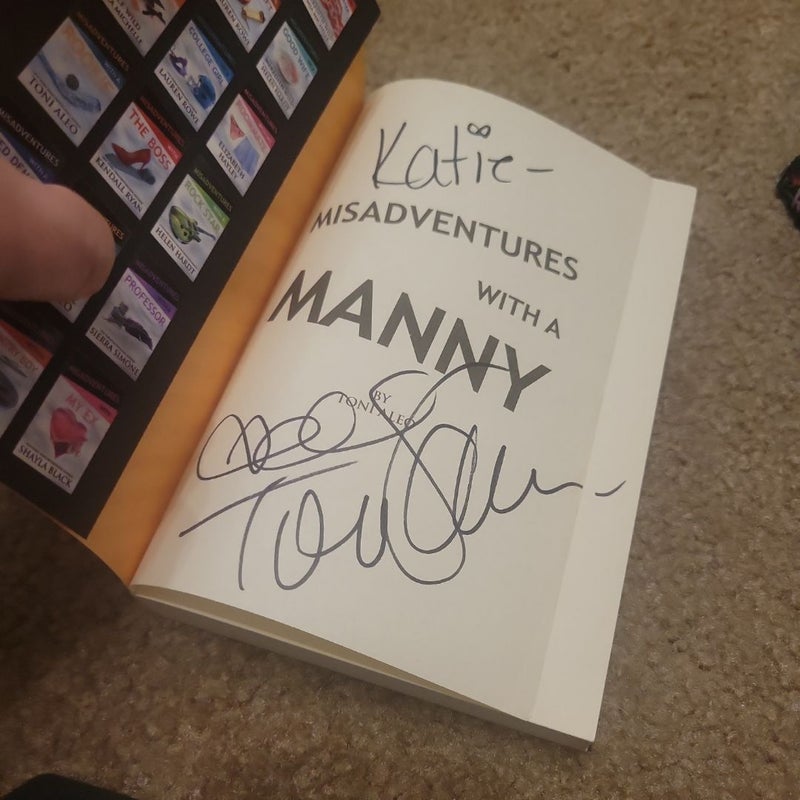 Misadventures with a Manny SIGNED by Toni Aleo, Paperback | Pangobooks