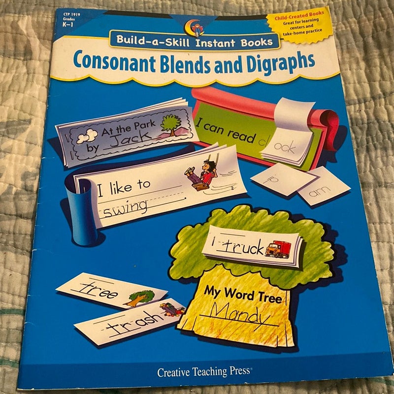 Build-a-Skill Instant Books Consonant Blends and Digraphs by Kim Cernak ...