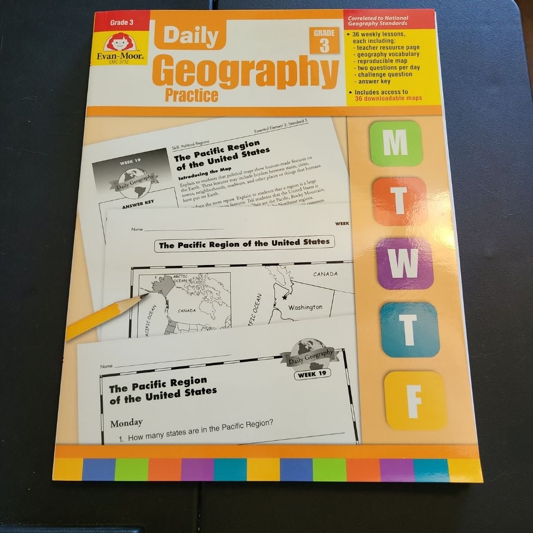 Daily Geography Practice Grade 3 by Evan-Moor Educational Publishers