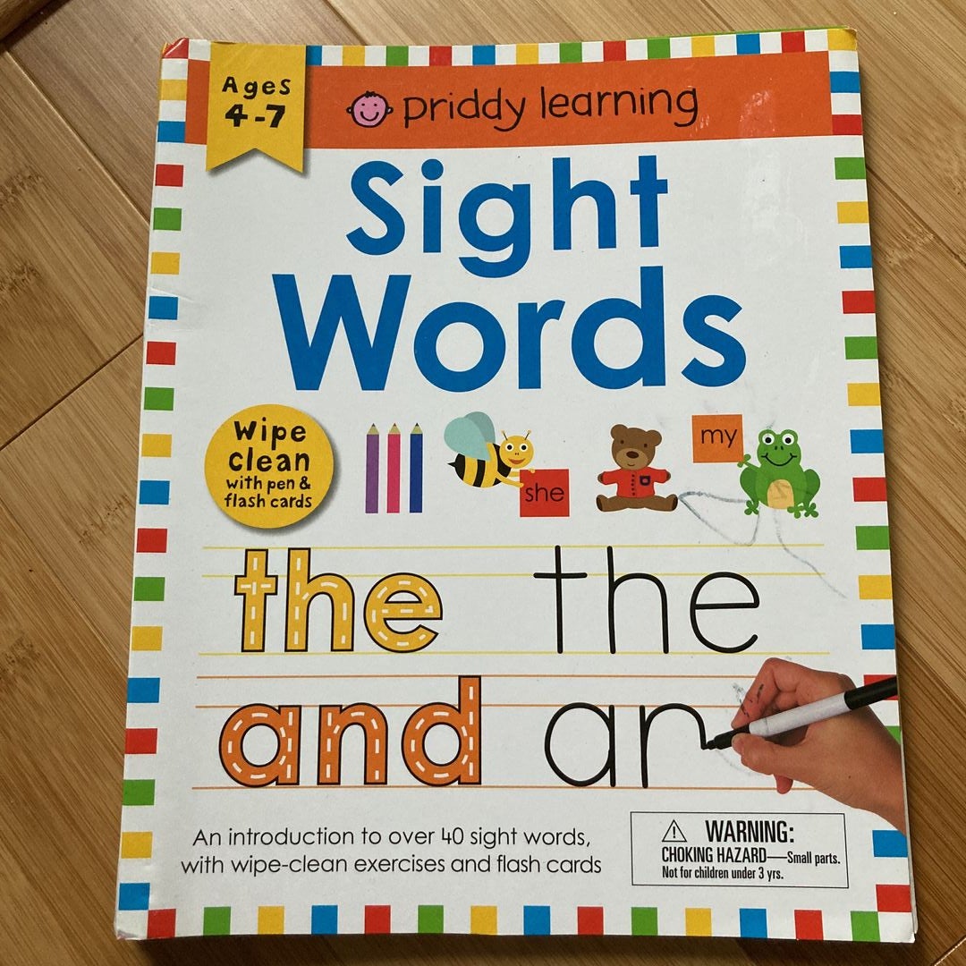 Wipe Clean Workbook: Sight Words (enclosed Spiral Binding) by Roger Priddy