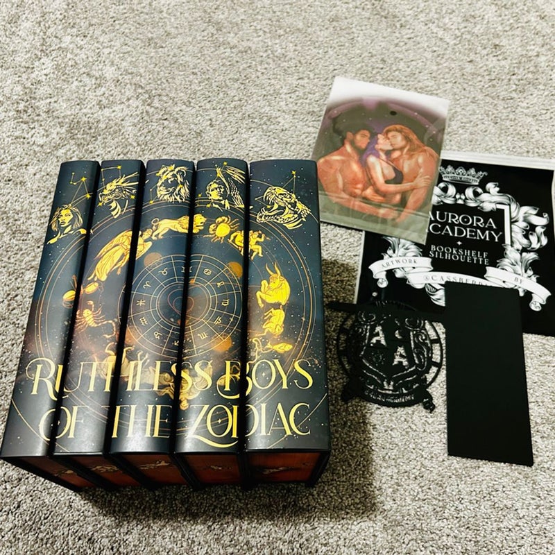 Bookish Box Ruthless Boys of the Zodiac Signed Set by Caroline Peckham ...