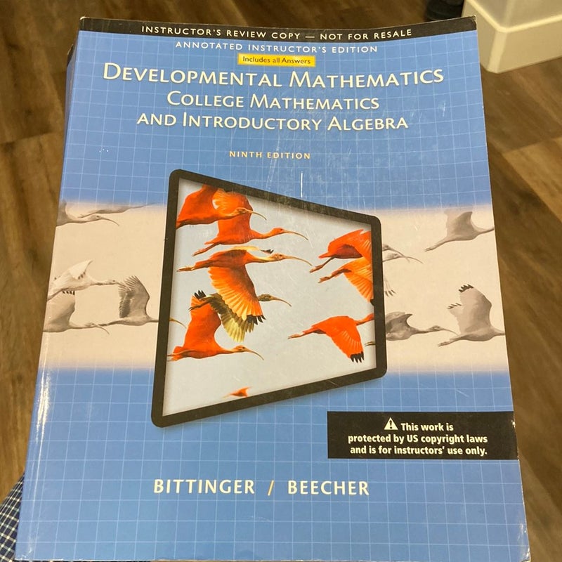 Developmental Mathematics by Marvin Bittinger, Paperback | Pangobooks
