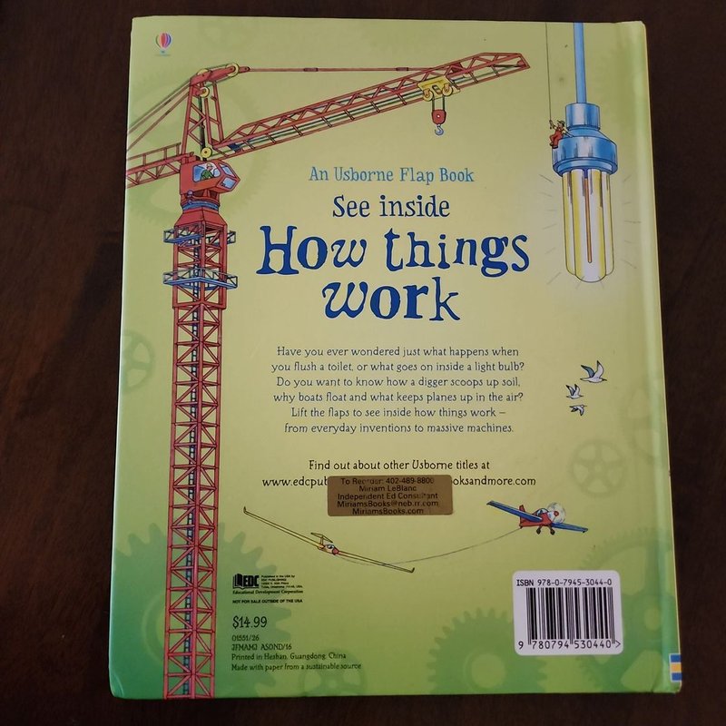 See Inside How Things Work by Conrad Mason, Hardcover | Pangobooks