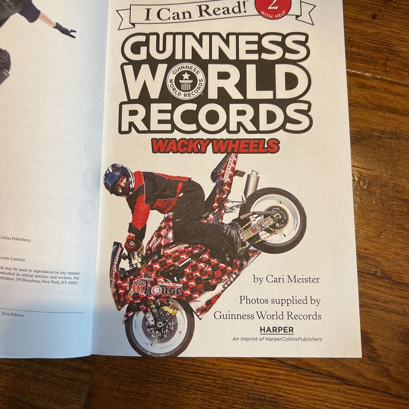 Guinness World Records: Wacky Wheels by Cari Meister, Paperback ...