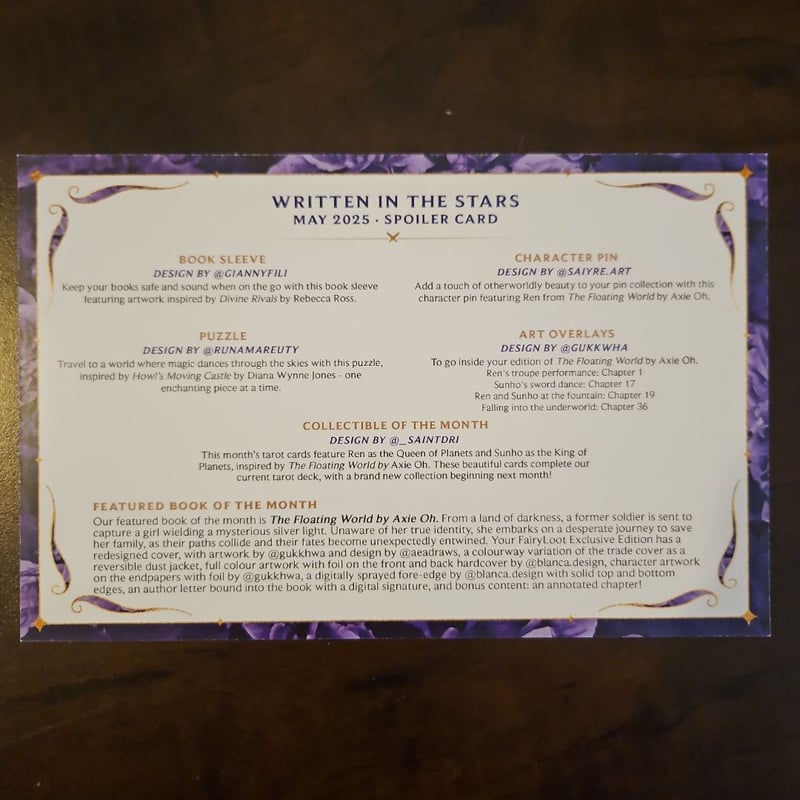 The Floating World - Fairyloot May 2025 YA box by Axie Oh, Hardcover ...