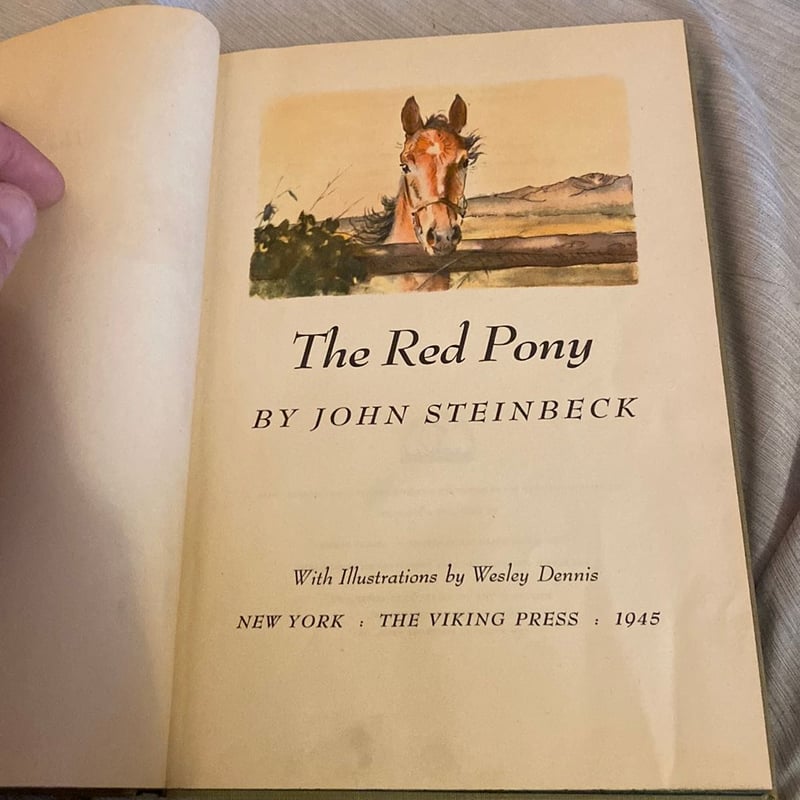 First Edition The Red Pony by John Steinbeck, Hardcover | Pangobooks