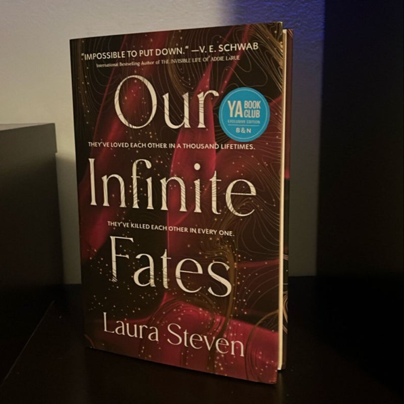 B&N Our Infinite Fates gold sprayed edges by Laura Steven, Hardcover ...