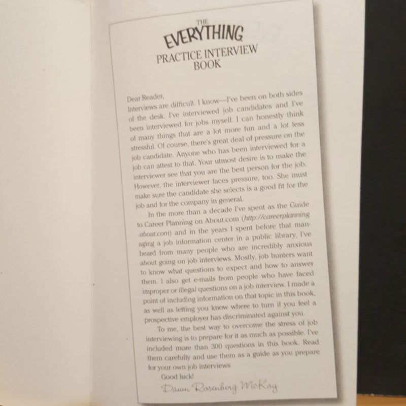 Practice Interview Book by Dawn Rosenberg McKay, Paperback | Pangobooks