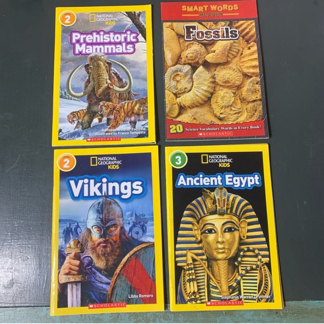 4 National Geographic Kids History & Science Books by , Paperback ...