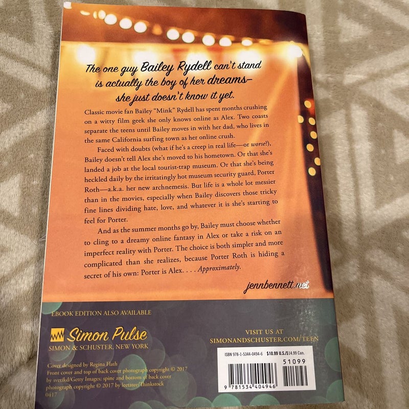 Alex, Approximately by Jenn Bennett, Paperback | Pangobooks