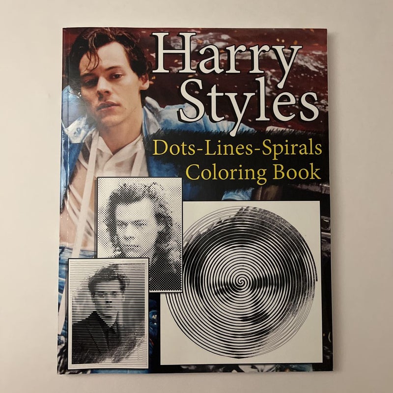 Harry Styles Dots Lines Spirals Coloring Book by Harry William