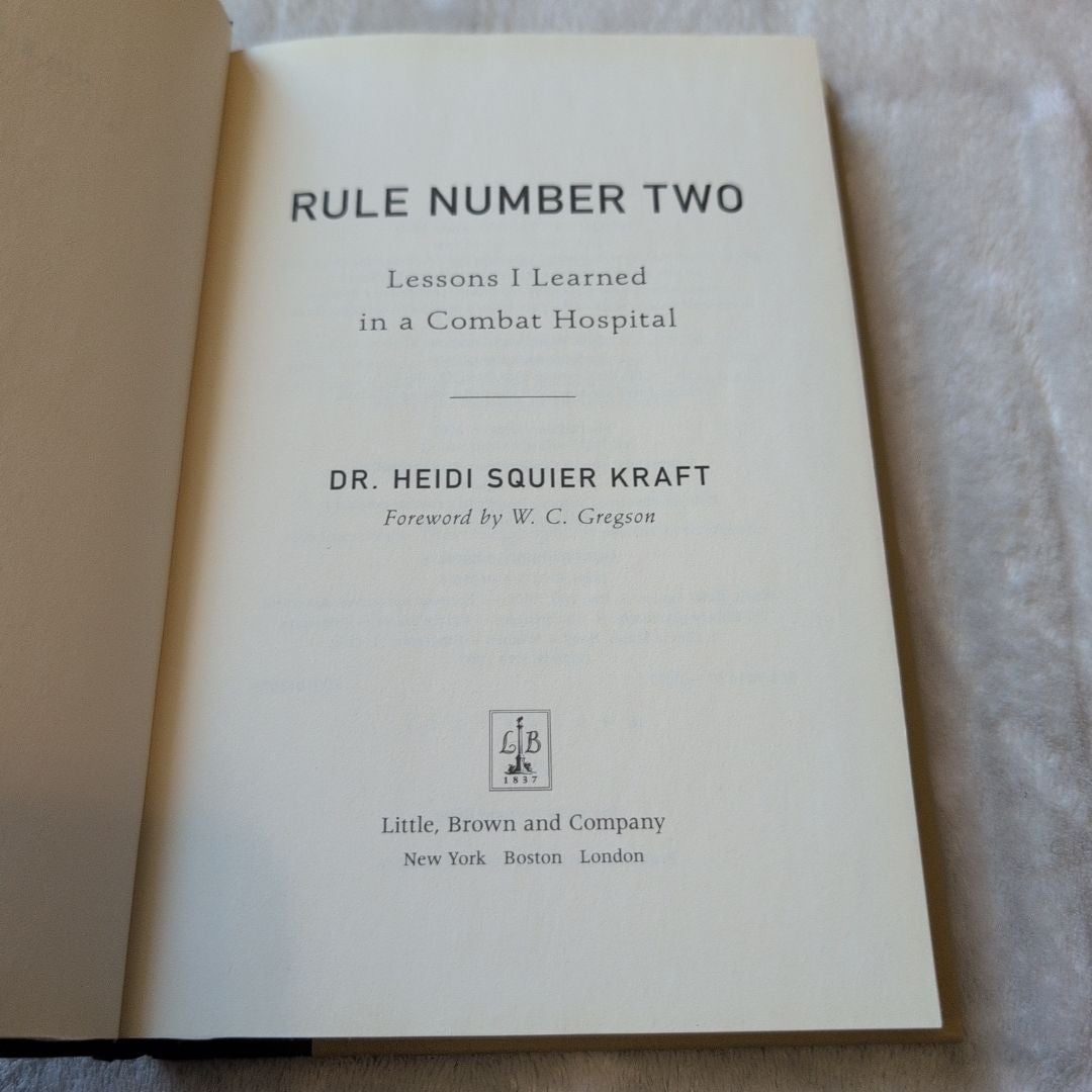 Rule Number Two by Heidi Squier Kraft