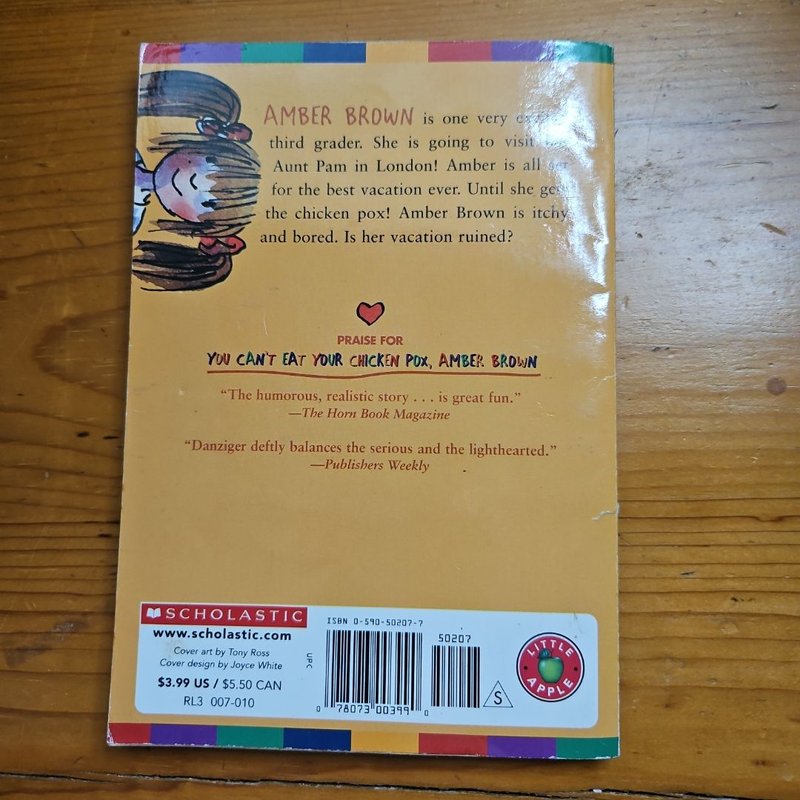 You Can't Eat Your Chicken Pox, Amber Brown by Paula Danziger